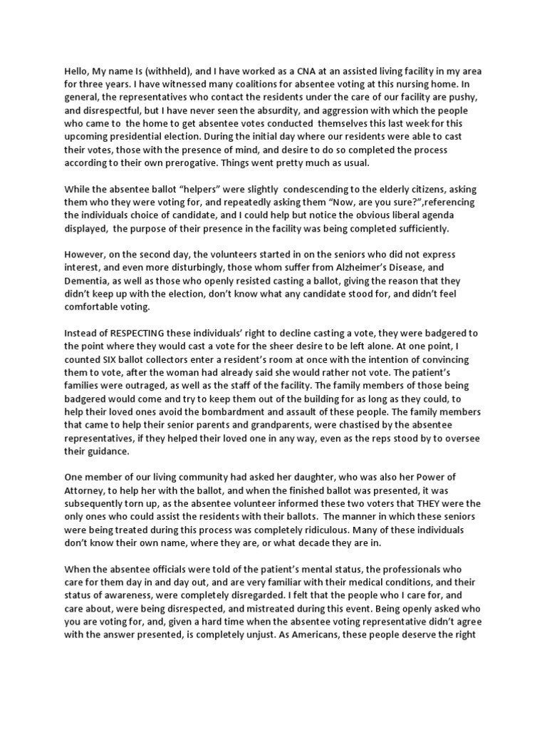 Voter Intimidation | PDF