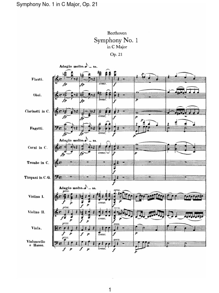 Beethoven - Complete Symphonies in Full Score | PDF | Opus Number | Music