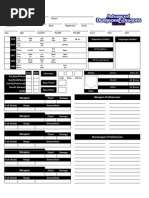 AD&D 2nd Edition Character Sheet | PDF | Role Playing Games | Leisure