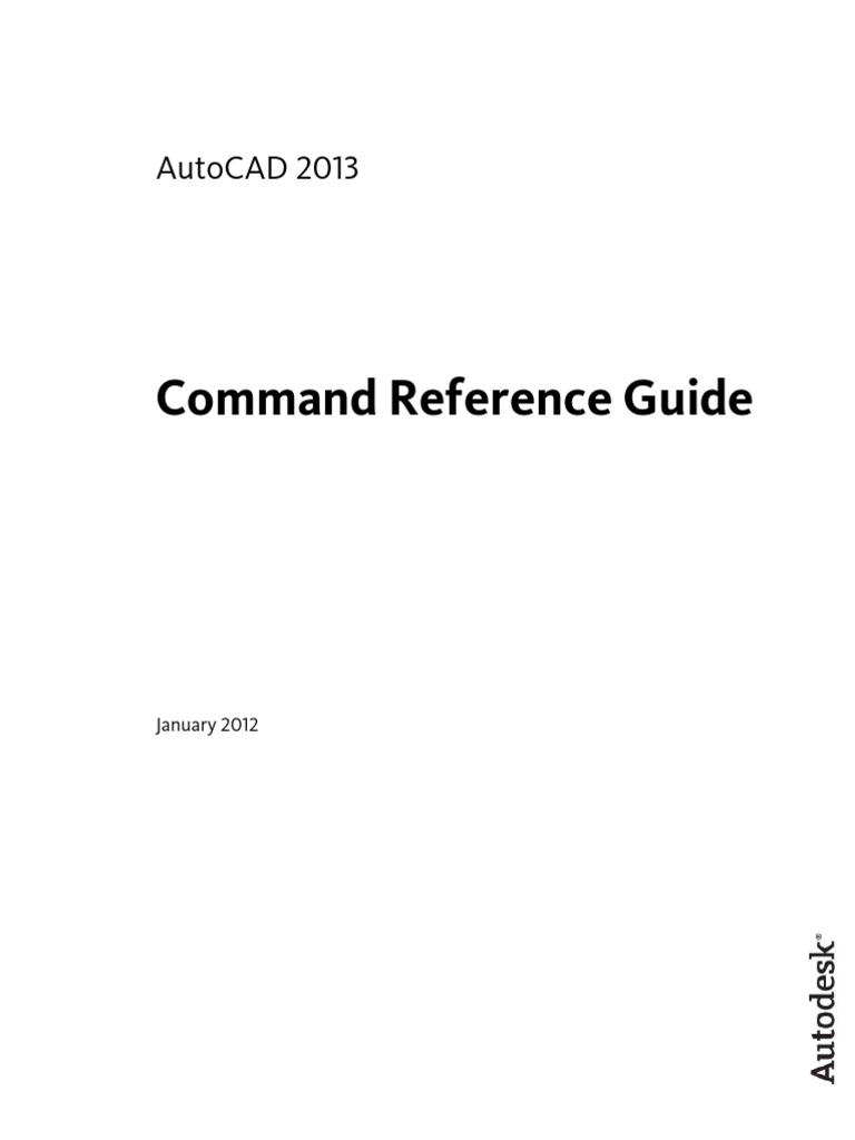 Acdmac 2013 Command Reference Guide | PDF | Autodesk | Auto Cad