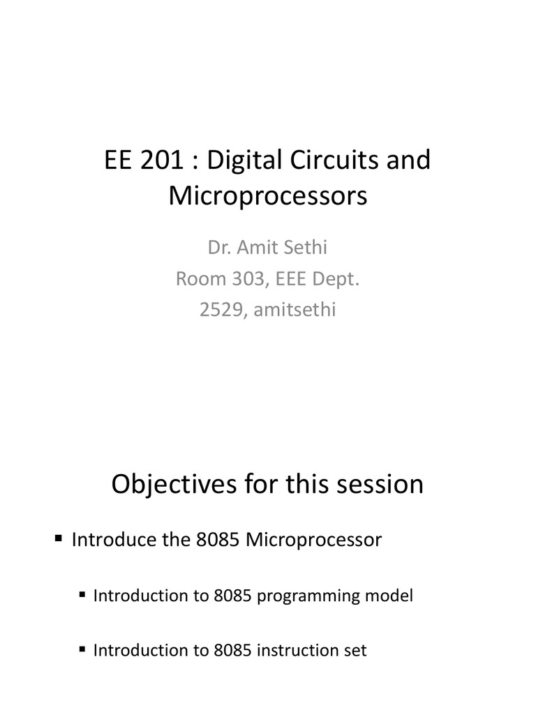 M11 8085 Programming | PDF | Input/Output | Instruction Set