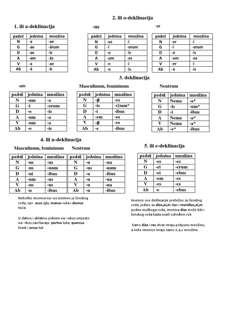 Latinski Gramatika | PDF