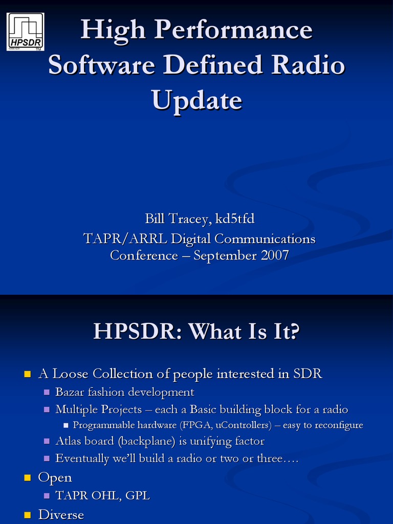 HPSDR DCC | PDF | Software Defined Radio | Wireless