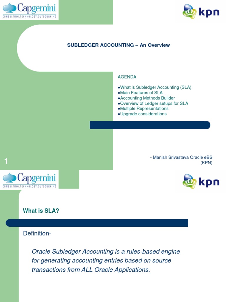 Subledger Accounting An Overview | PDF | Invoice | Financial Transaction