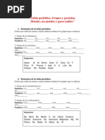 Sopa de Letras de La Tabla Periodica de Los Elementos | PDF