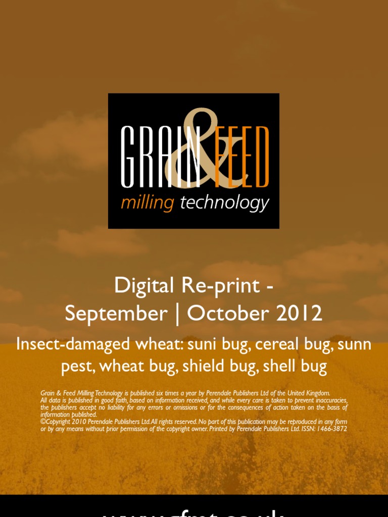 Insect-Damaged Wheat: Suni Bug, Cereal Bug, Sunn Pest, Wheat Bug ...