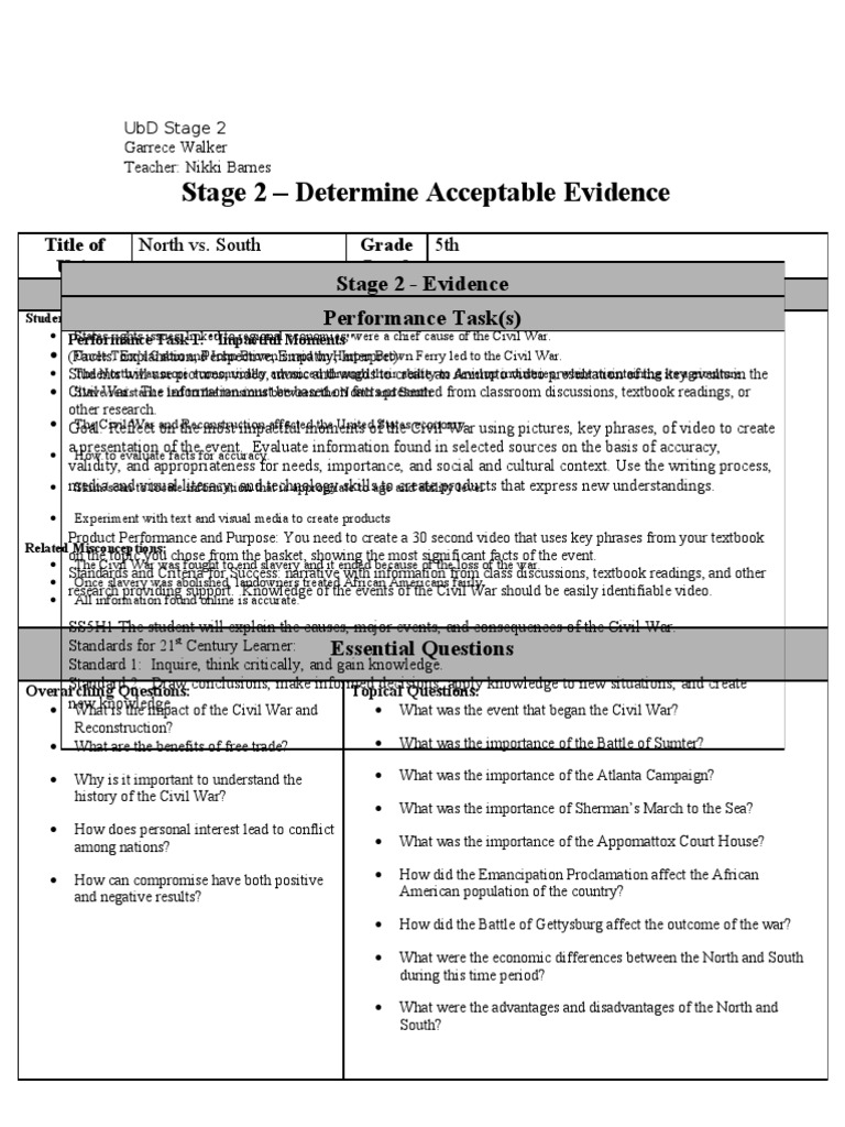 Civil War Lesson Plan | Download Free PDF | American Civil War | Slavery