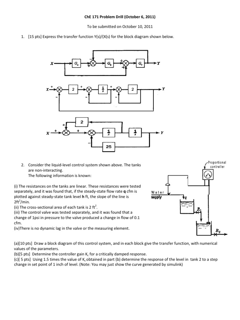 Problem Drill | PDF | Control System | Valve