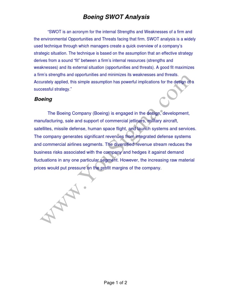 Boeing Strategic Insights | PDF