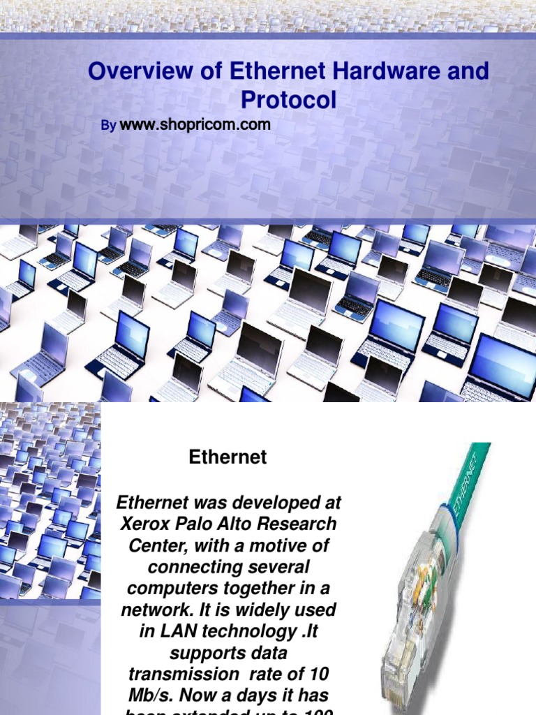 Ethernet Hardware and Protocol Overview | PDF