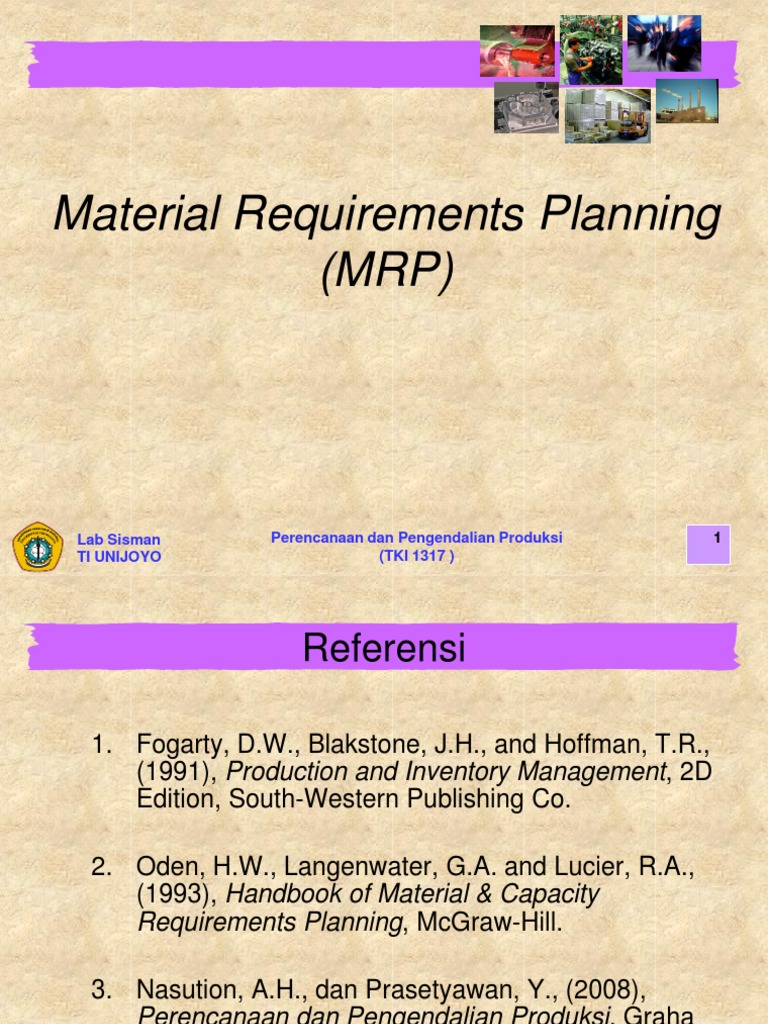 L.3. Sistem MRP II Lanjut | PDF