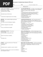 Community Based Assessment Checklist (CBAC) Form | PDF | Hand ...