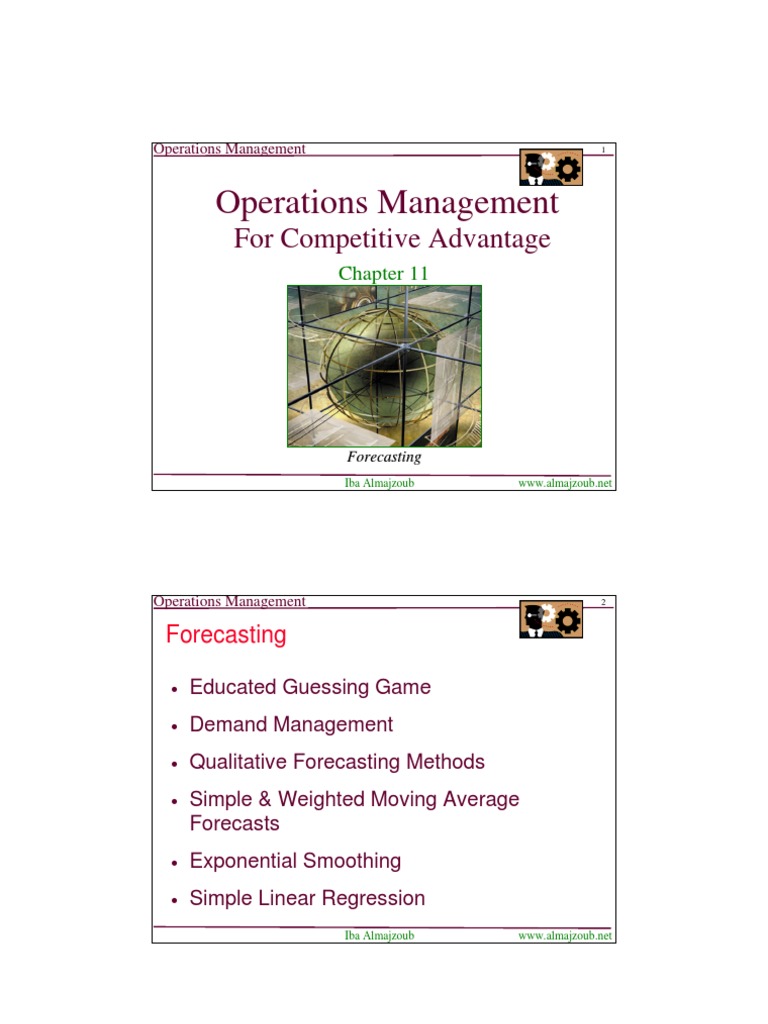 Types of Forcasting | PDF | Moving Average | Forecasting