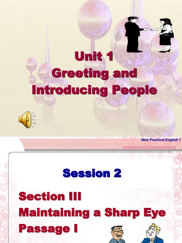 Unit 1 Greeting and Introducing People | PDF | English Language ...