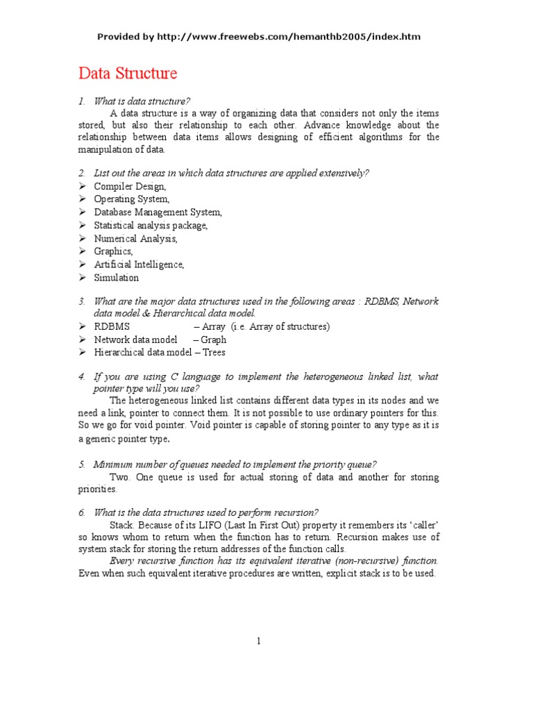 Data Structure | PDF | Pointer (Computer Programming) | Subroutine Data Structure | PDF | Pointer (Computer Programming) | Subroutine
