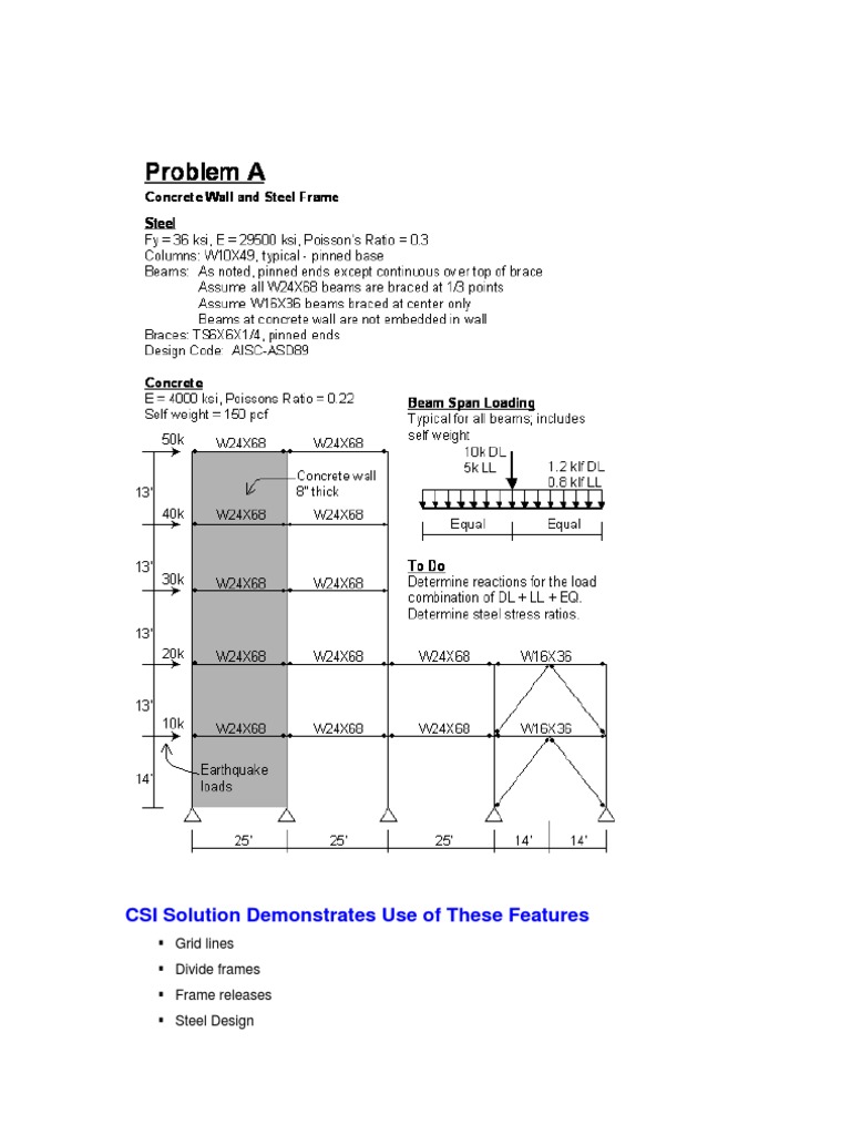 Ejemplo Sap2000 | PDF | Button (Computing) | Beam (Structure)