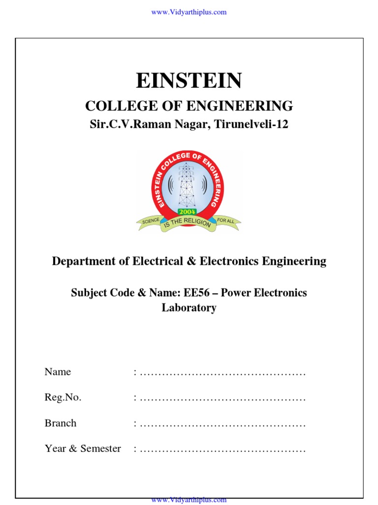 Power Electronics Lab | PDF | Power Electronics | Power Inverter
