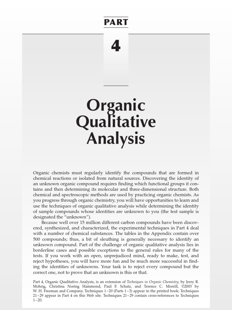Organic Qualitative Analysis | PDF | Infrared Spectroscopy | Nuclear ...
