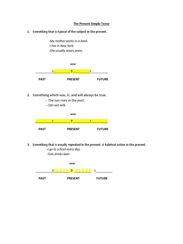 Present Tenses | PDF
