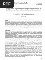 Horwitz, E. Foreign Language Classroom Anxiety PDF | PDF | Anxiety ...