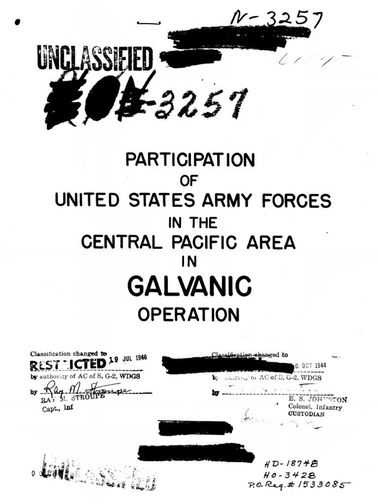 Operation Galvanic (1943) | PDF | Company (Military Unit) | Staff ...
