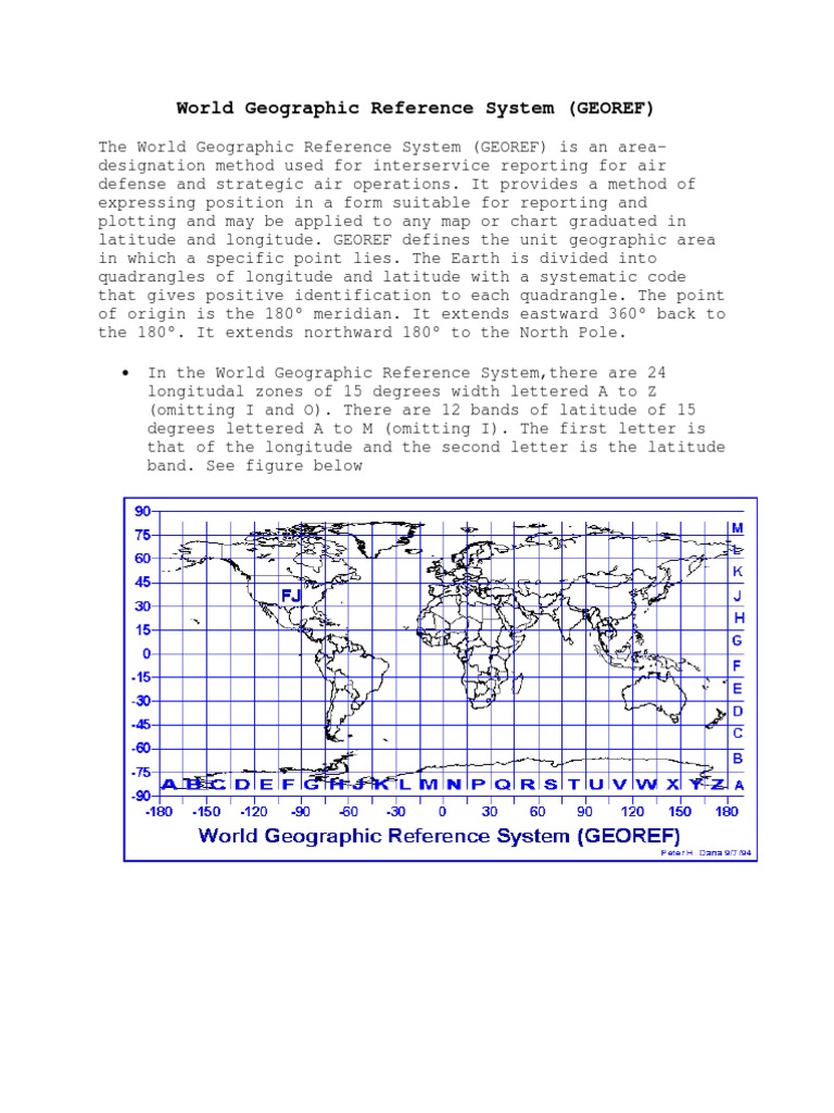 World Geographic Reference System (GEOREF) | PDF