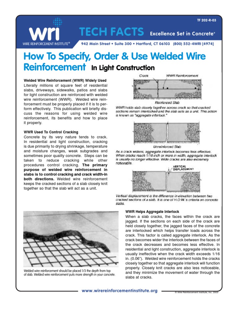 Articles From Wire Reinforcement Institute | PDF | Strength Of ...