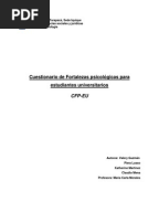 Cuestionario via de Fortalezas Personales