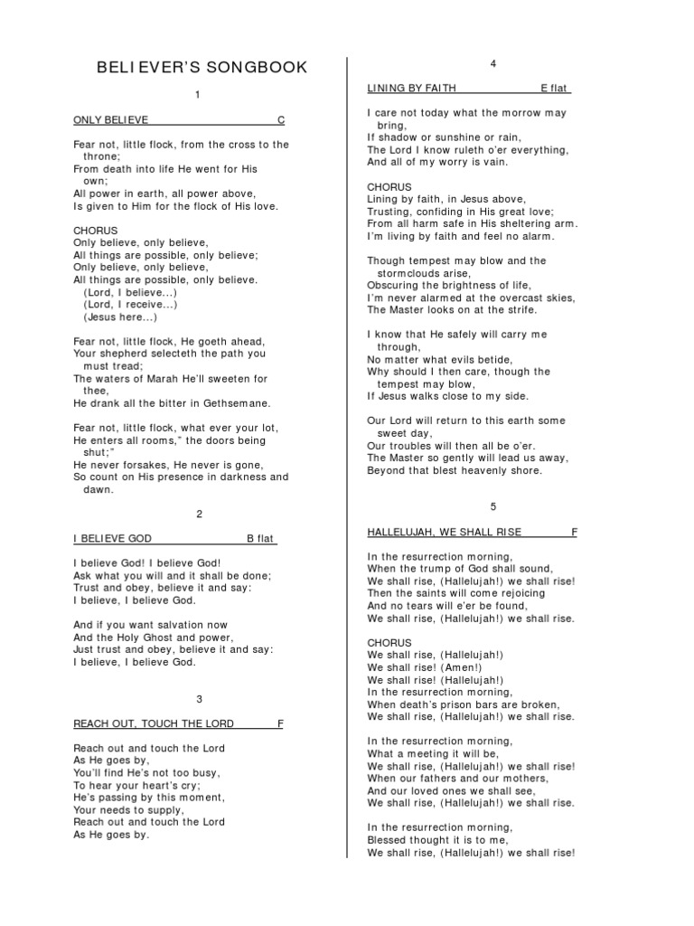 Believers Song - 479 Songs | PDF | John The Baptist | Christianity