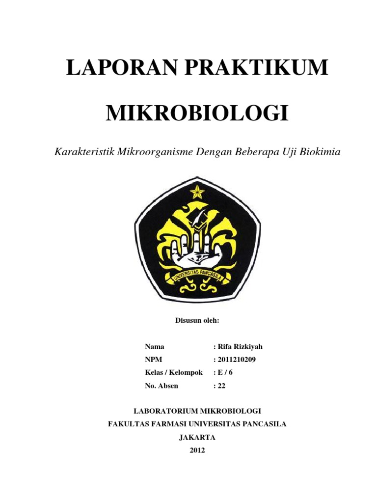 LAPORAN PRAKTIKUM 4 Mikrobiologi Uji Biokimia | PDF