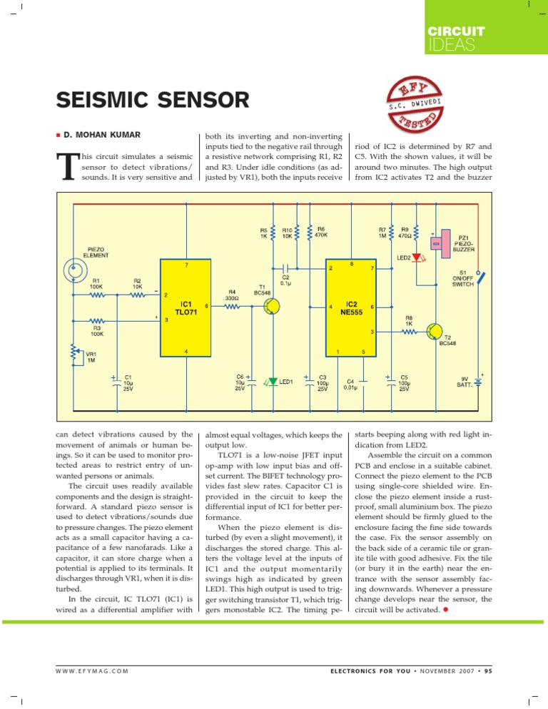 Seismic Sensor | PDF