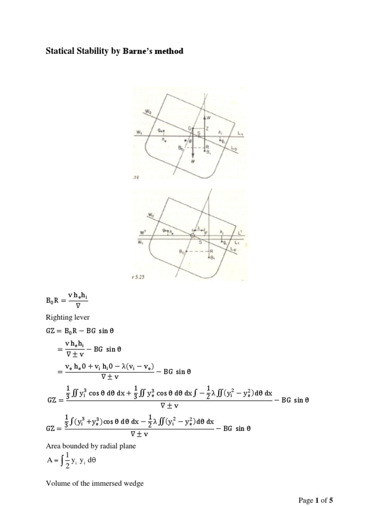 Statical Stability Analysis Guide | PDF