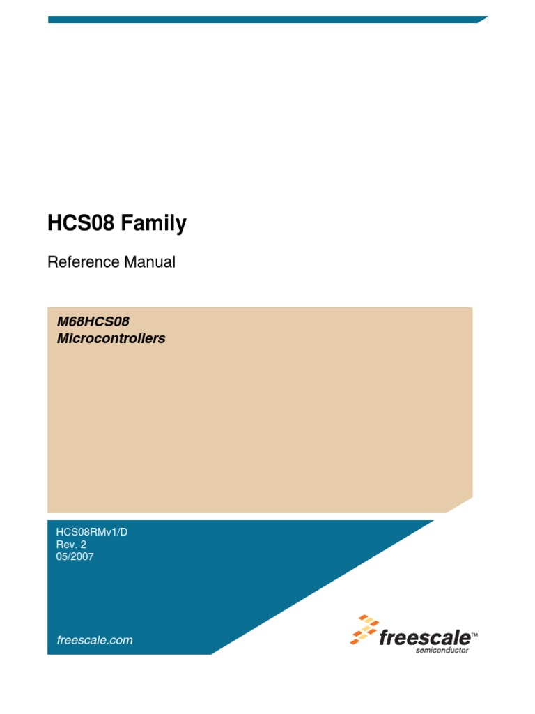 HCS08RMV1 | PDF | Microcontroller | Central Processing Unit