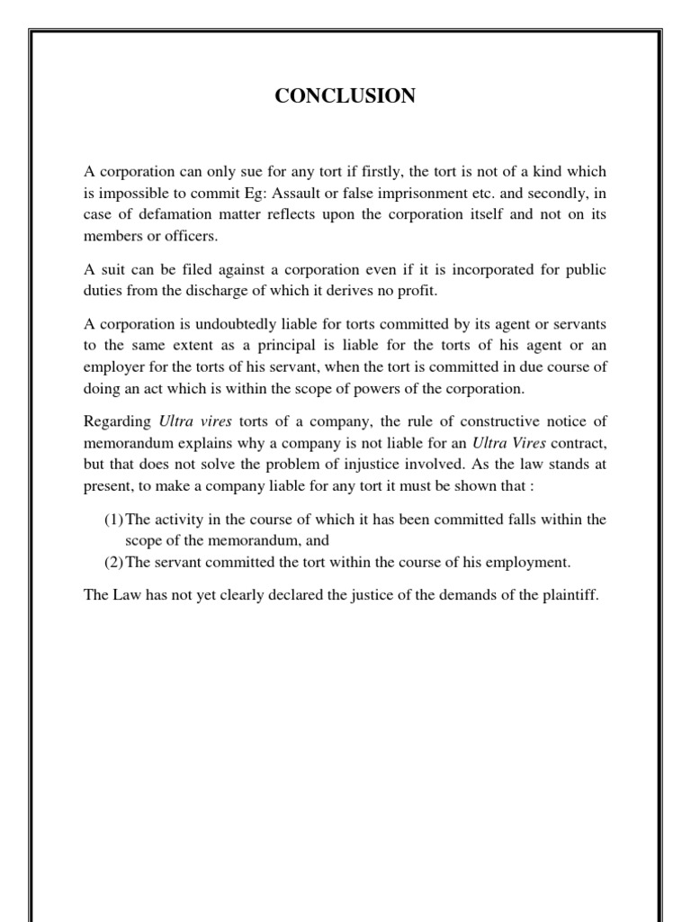 Conclusion | PDF | Finance & Money Management