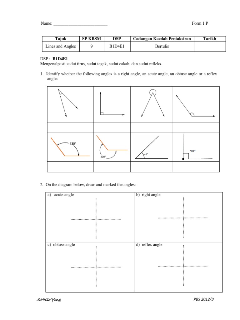 PBS Maths F1 Chapter 9 | PDF | Angle | Line (Geometry)