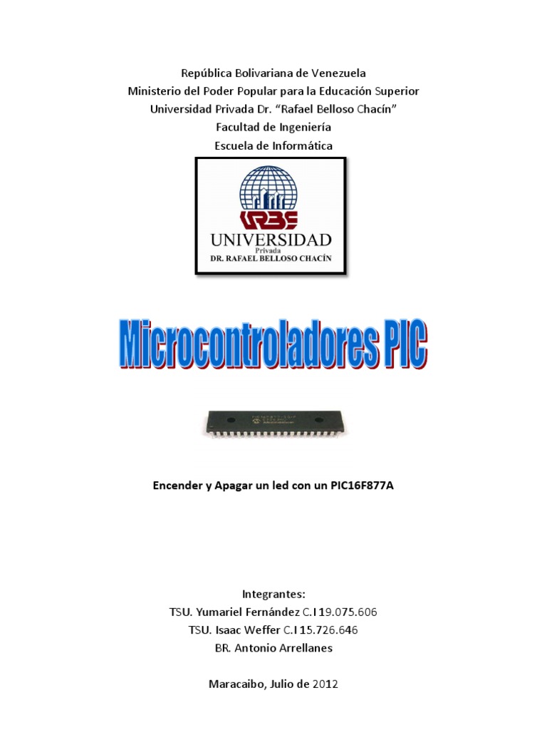 Trabajo de Microcontroladores | PDF | Microcontrolador | Compilador