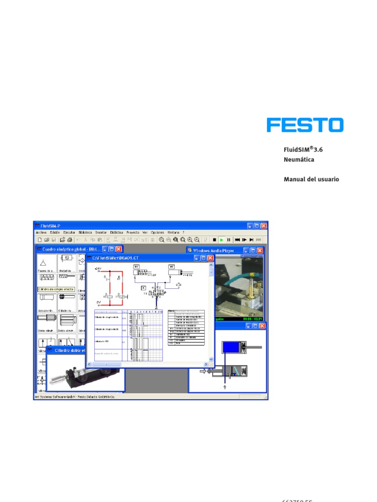 FESTO FluidSim 3,6 Manual - NoLock | PDF | Point and Click | Ventana (informática)