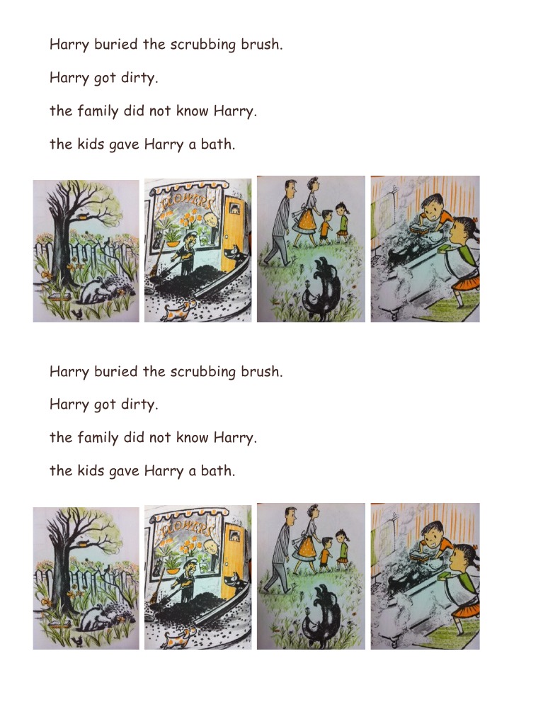Harry The Dirty Dog (Setences & Pictures) | PDF