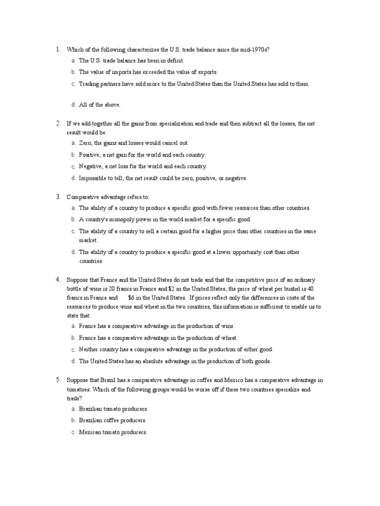 Economics Exam Questions | Economic Equilibrium | Money Supply