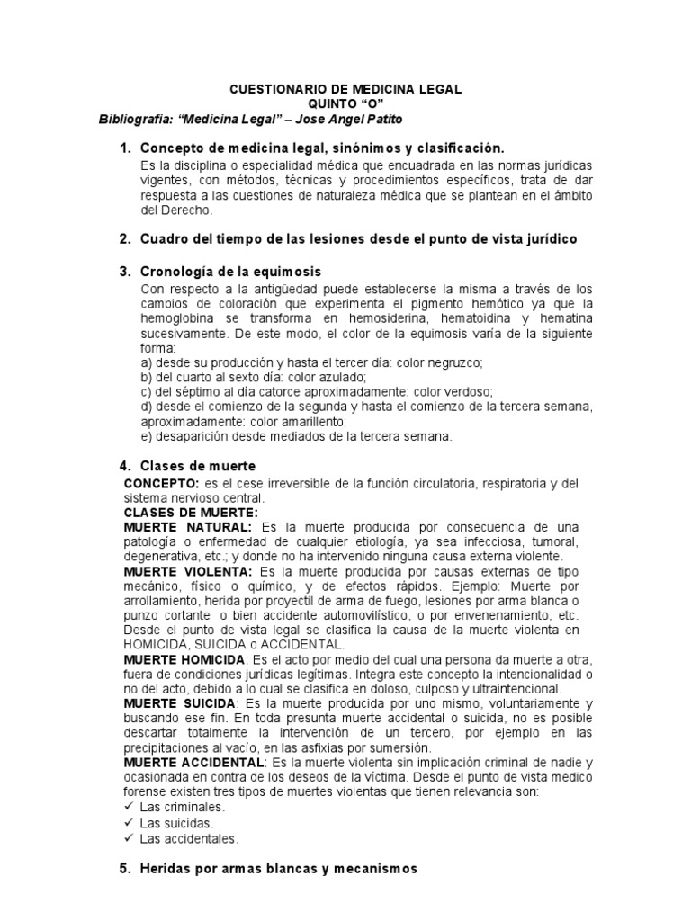 Signos de Bonnet en Medicina Legal | PDF | Proyectiles | Violencia