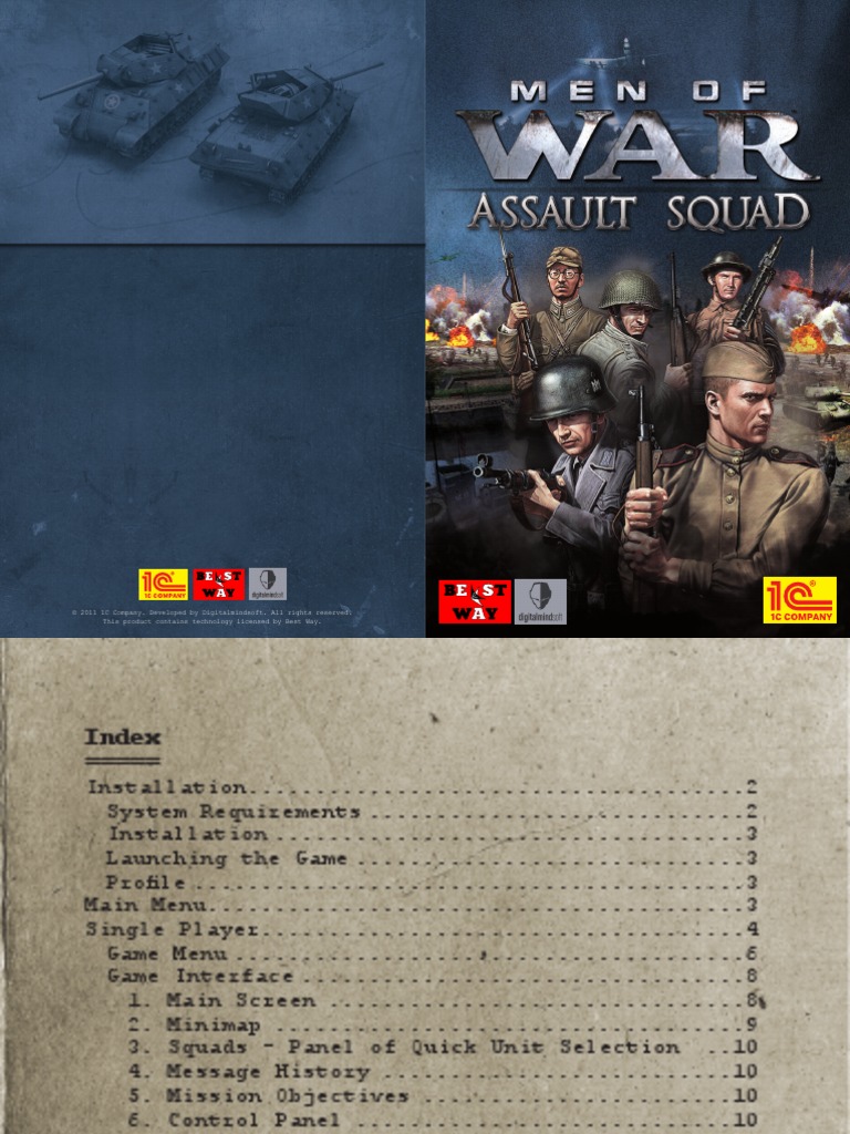 Men of War Assault Squad Manual | PDF | Artillery | Shell (Projectile)