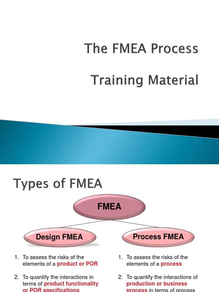 FMEA Process Training Material | Download Free PDF | Systems ...