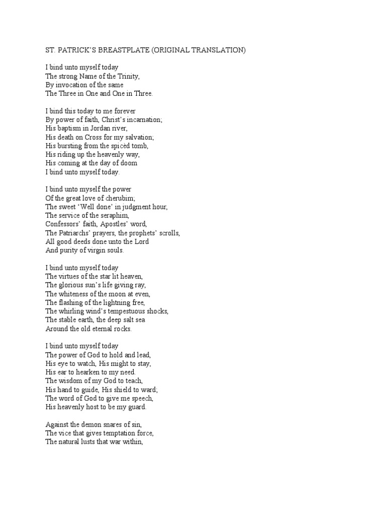 St Patrick's Breastplate