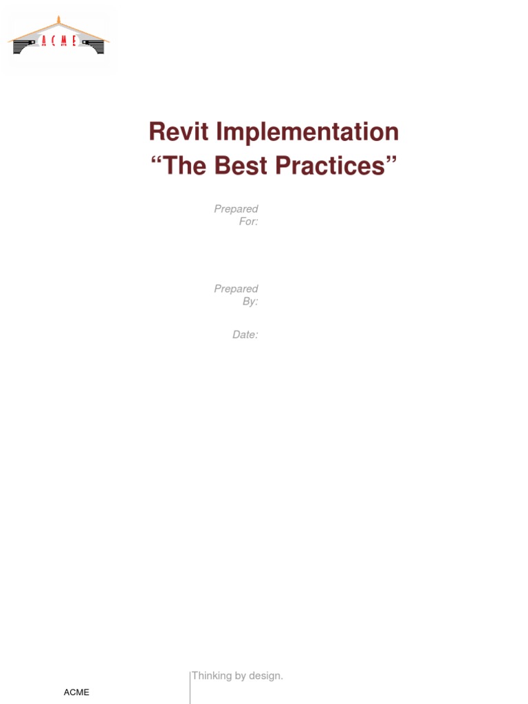 Revit Implementation - The Best Practices | PDF | Autodesk Revit ...