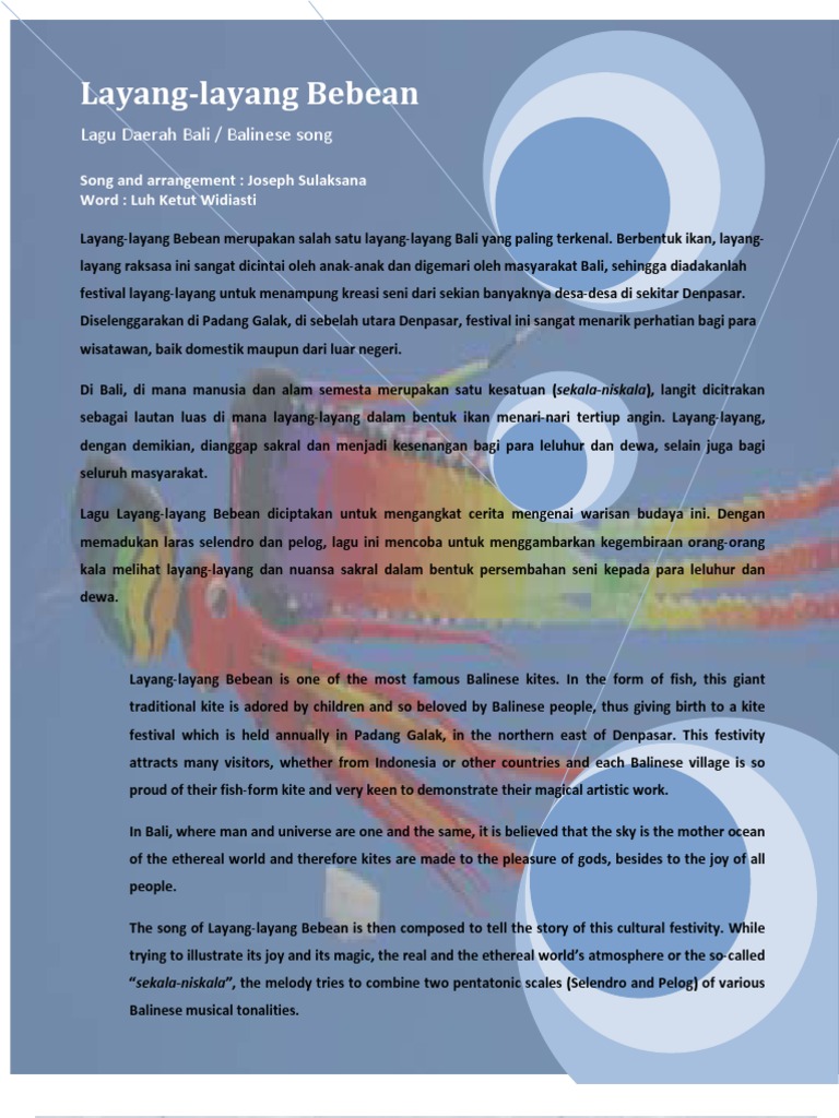 Layang-Layang Bebean | PDF