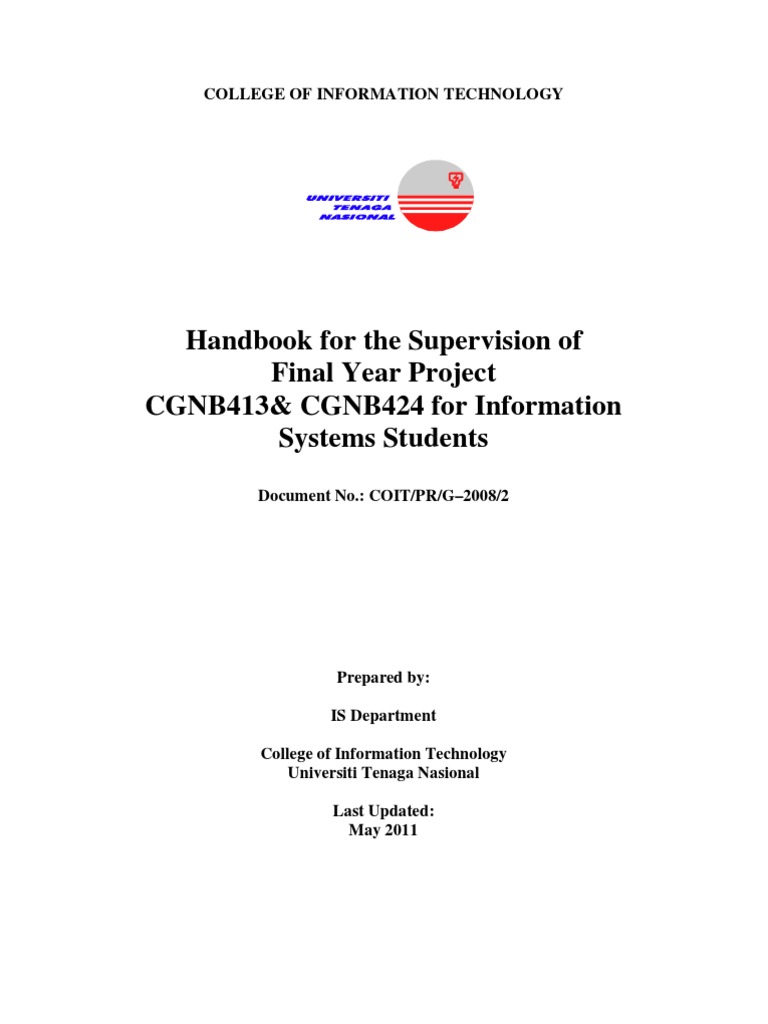 FYP Project Guidelines - Is | PDF | Educational Assessment | Test ...