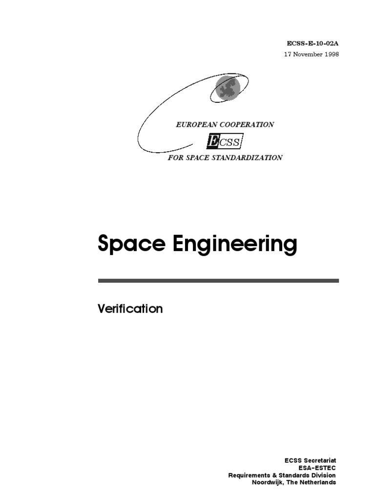 Ecss e 10 02a | PDF | Verification And Validation | Formal Verification