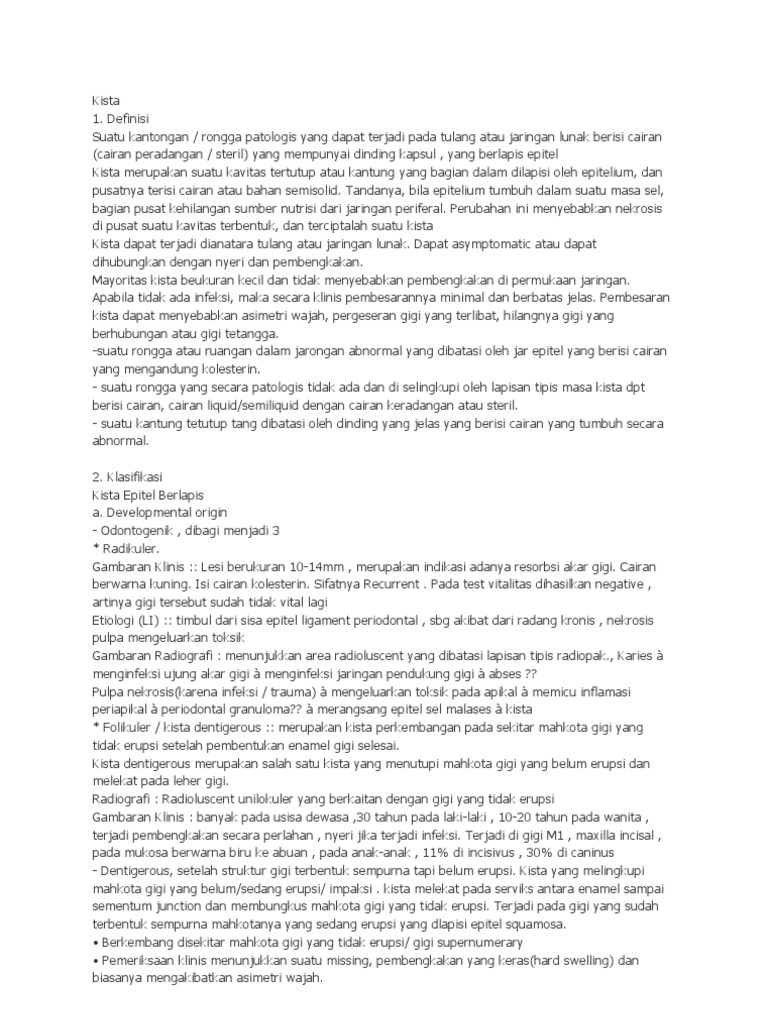 Kista Radikuler | PDF