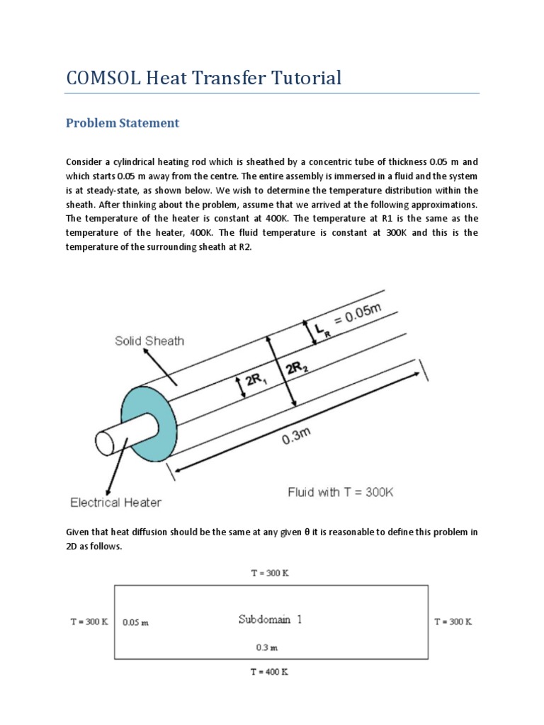 Comsol Heat Transfer Tutorial | PDF | Heat | Heat Transfer