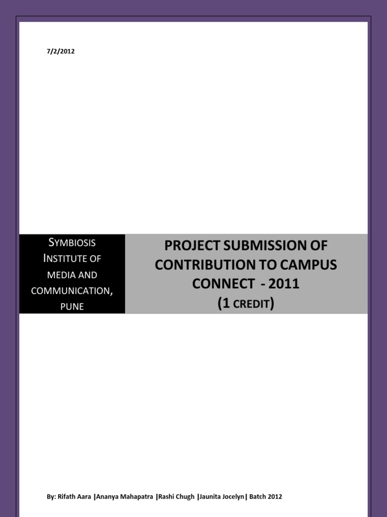 SIMC Campus Connect Project Report | PDF | Master Of Business ...
